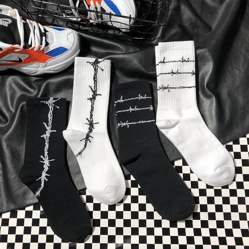 Barbed Wire Socks 🌪 - Street style socks - Sour Puff Shop