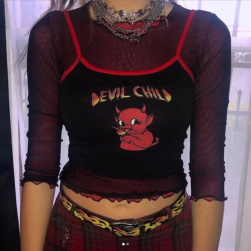 DEVIL CHILD CROP TOP - Free Shipping - Sour Puff Shop