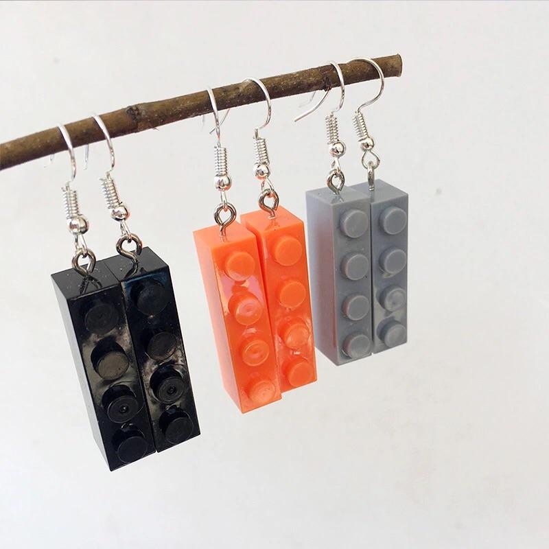 Lego blocks earrings - Cute Earrings - Sour Puff Shop