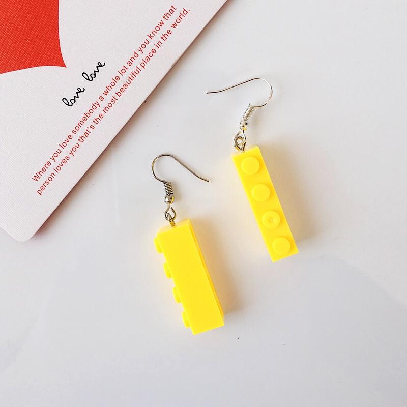 Lego blocks earrings - Cute Earrings - Sour Puff Shop