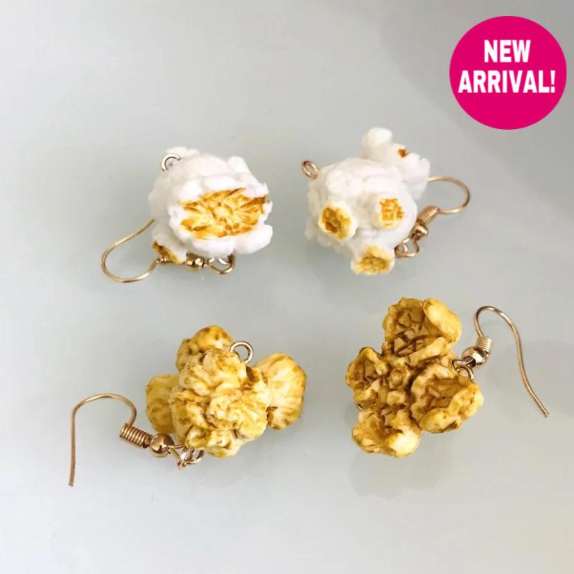 Popcorn Pop Earrings 🍿 - Unique Earrings - Sour Puff Shop